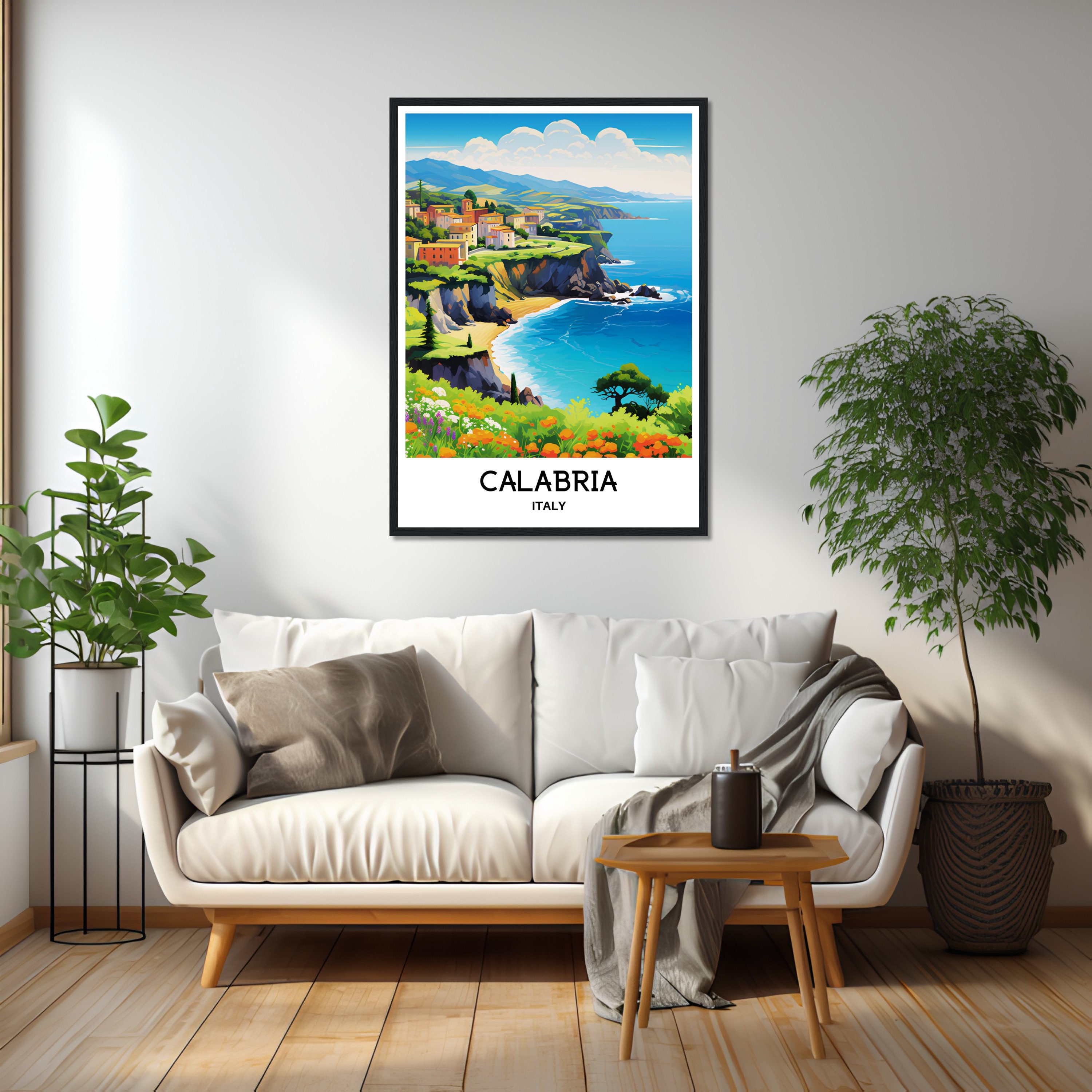 Calabria Travel Print Calabria Poster Italian Art Print Italy - Etsy