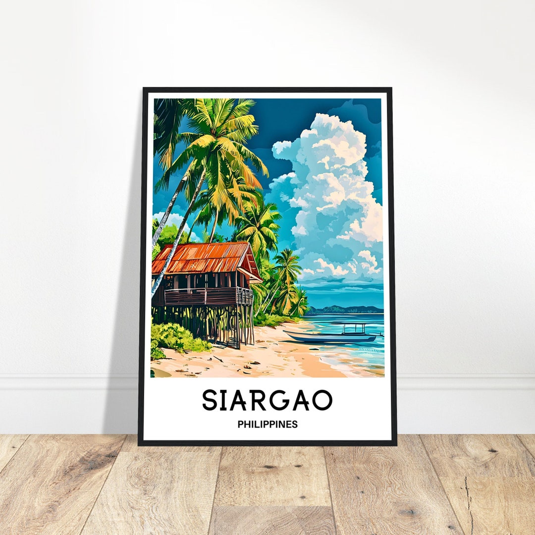 Siargao Travel Print Siargao Island Poster Philippines Art Print ...
