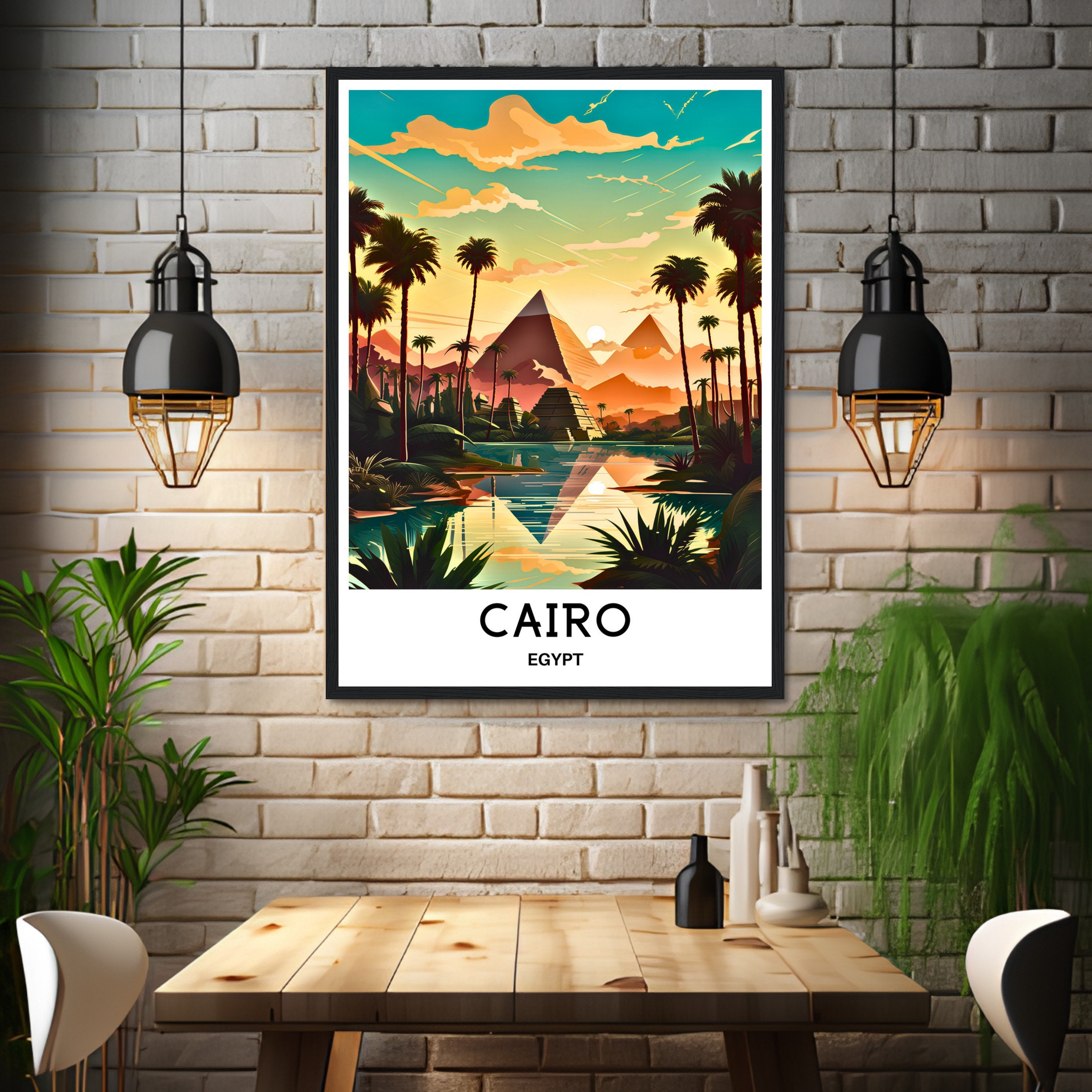 Cairo Travel Print Cairo Poster Egyptian Art Print Egypt Lover Gift ...