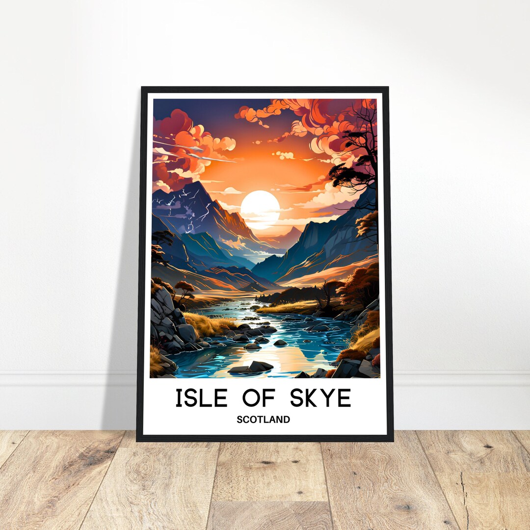 Isle of Skye Travel Poster Isle of Skye Travel Print Isle of Skye Wall ...