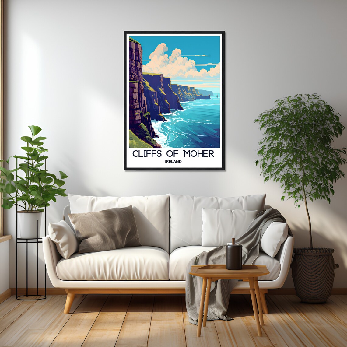 Cliffs of Moher Travel Poster Cliffs of Moher Travel Print Cliffs of ...
