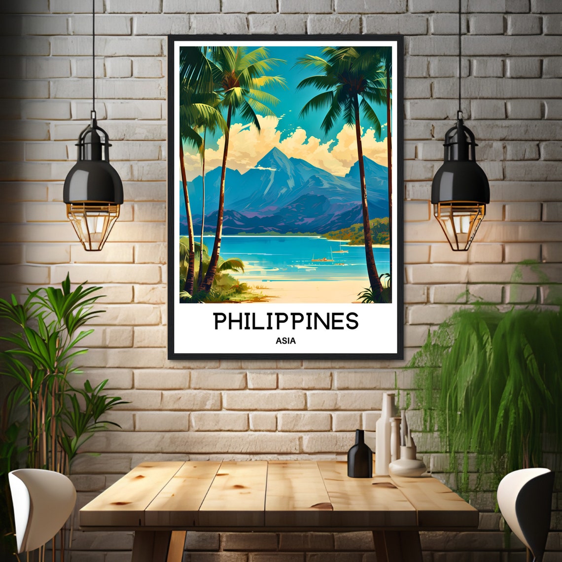 Philippines Travel Poster Philippines Travel Print Philippines Print ...