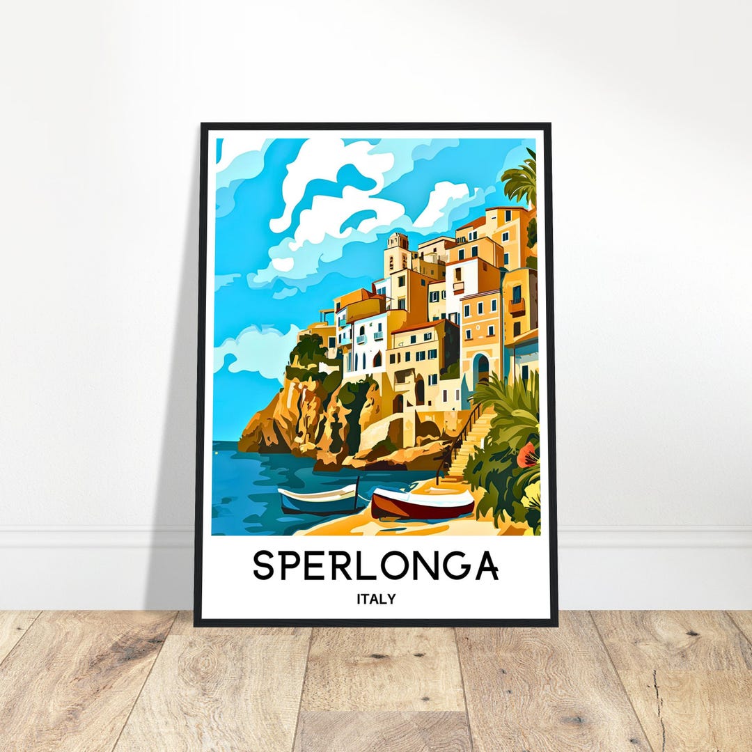 Sperlonga Travel Print Sperlonga Poster Italian Art Print Italy Lover ...