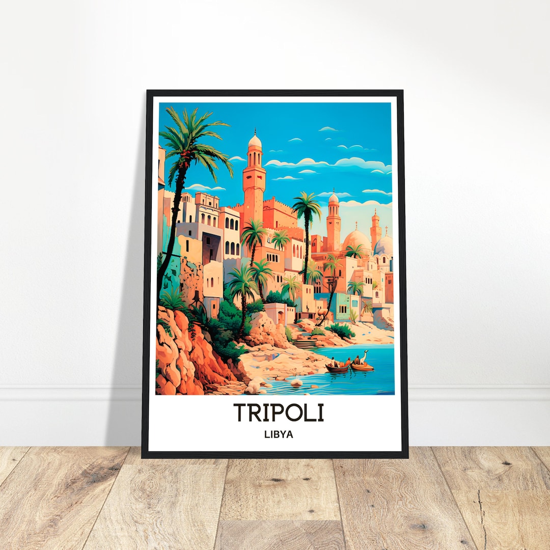 Tripoli Travel Print Tripoli Poster Libyan Art Print Libya - Etsy