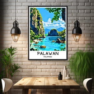 Palawan Travel Print Palawan Poster Philippines Art Print Philippines ...