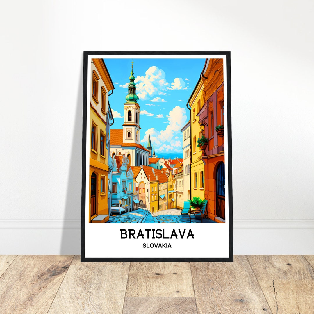 Bratislava Travel Print Bratislava Poster Slovakian Art Print Slovakia ...