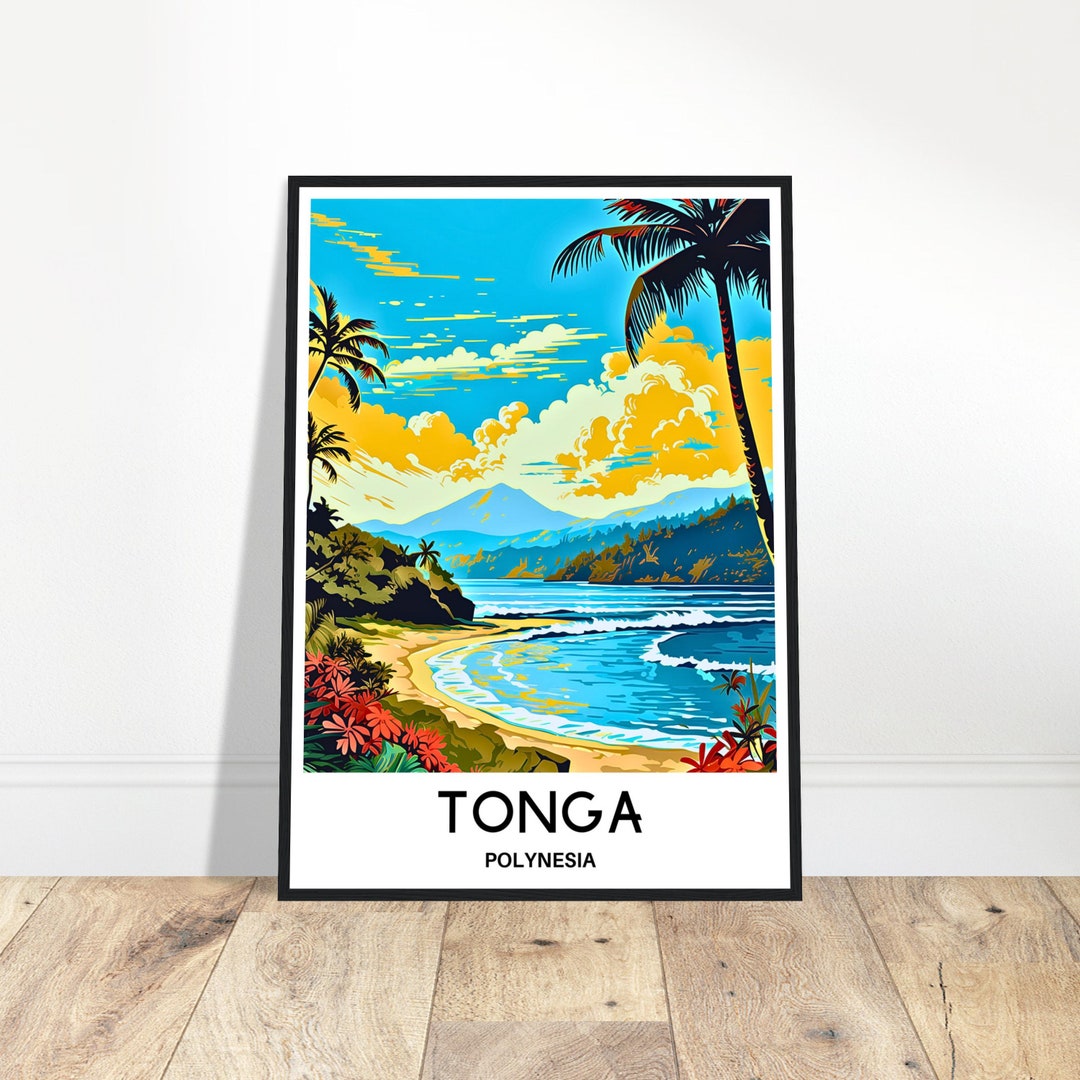 Tonga Travel Print Tonga Island Poster Polynesia Art Print Tonga Lover ...