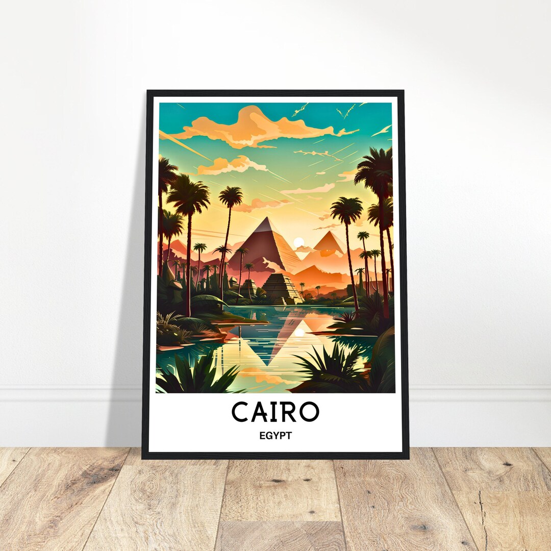 Cairo Travel Print Cairo Poster Egyptian Art Print Egypt Lover Gift ...