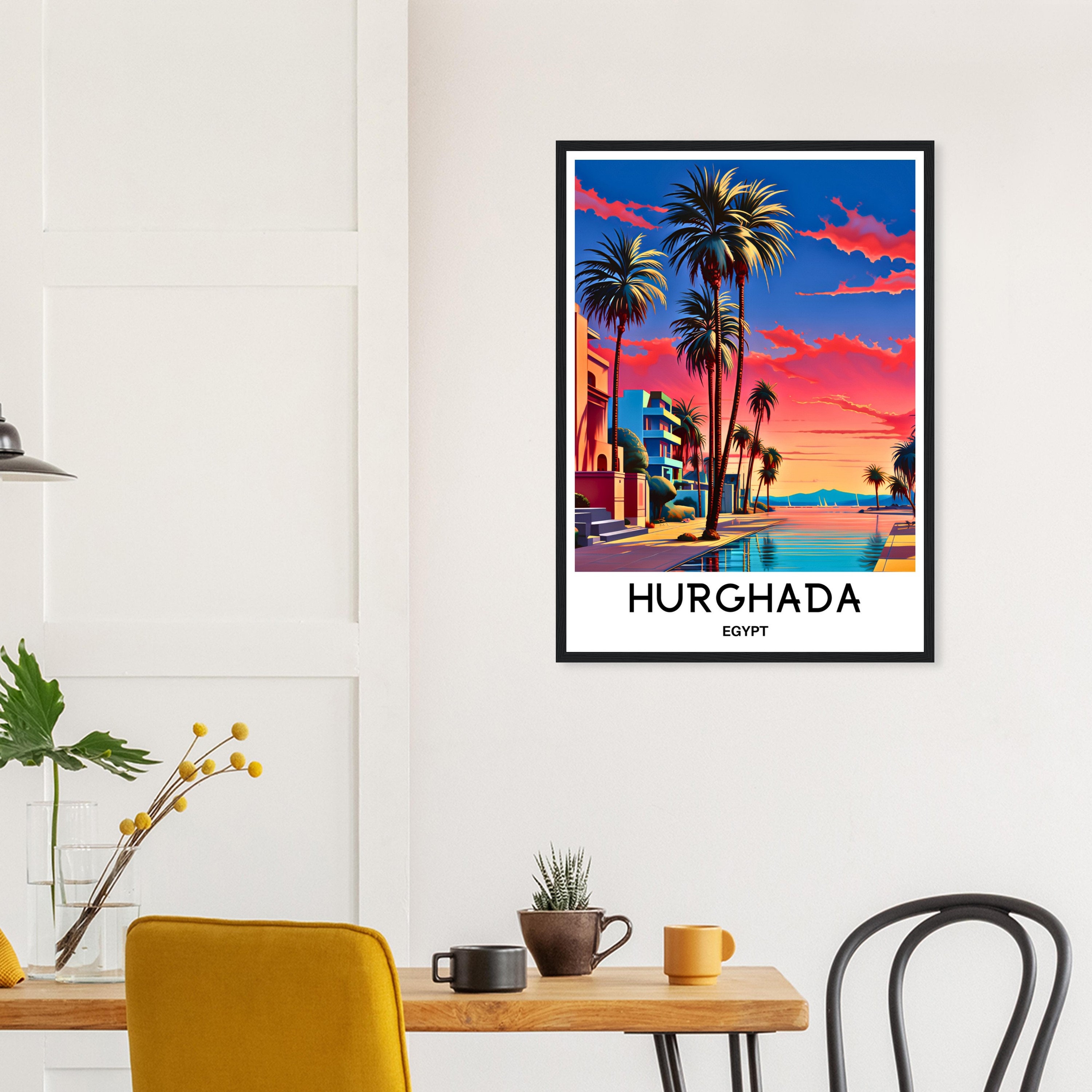 Hurghada Travel Print Hurghada Poster Ägyptischer Kunstdruck Ägypten ...