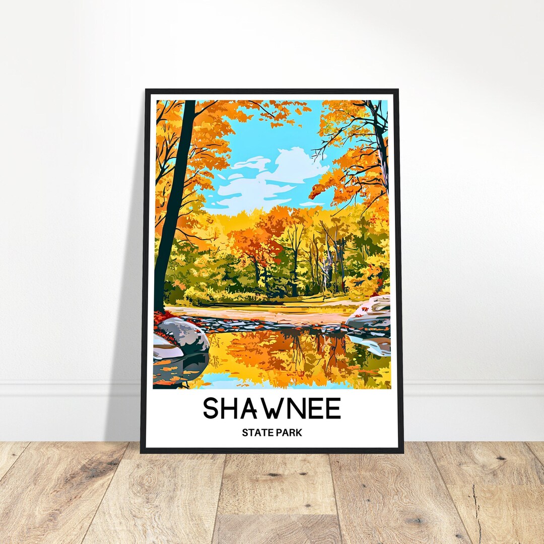 Shawnee State Park Travel Print Poster American Art Print Ohio Lover ...