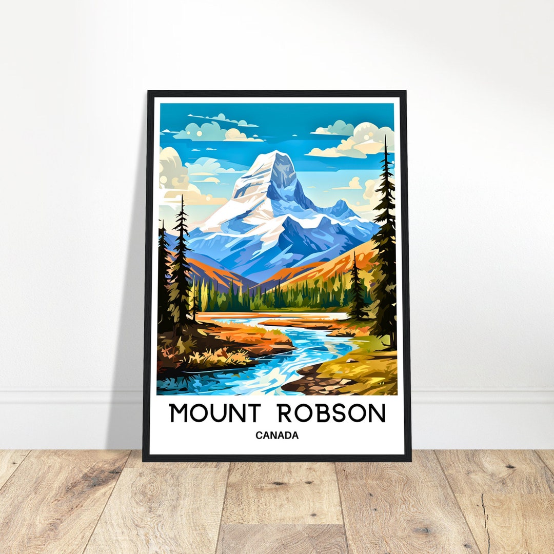 Mount Robson Travel Print Mount Robson Poster Canadian Art Print Canada ...