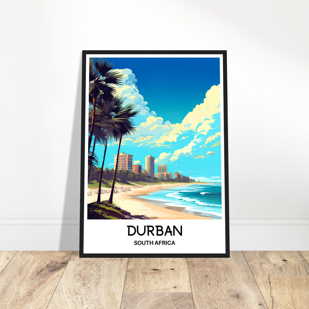 Durban Travel Print Durban Poster South African Art Print - Etsy