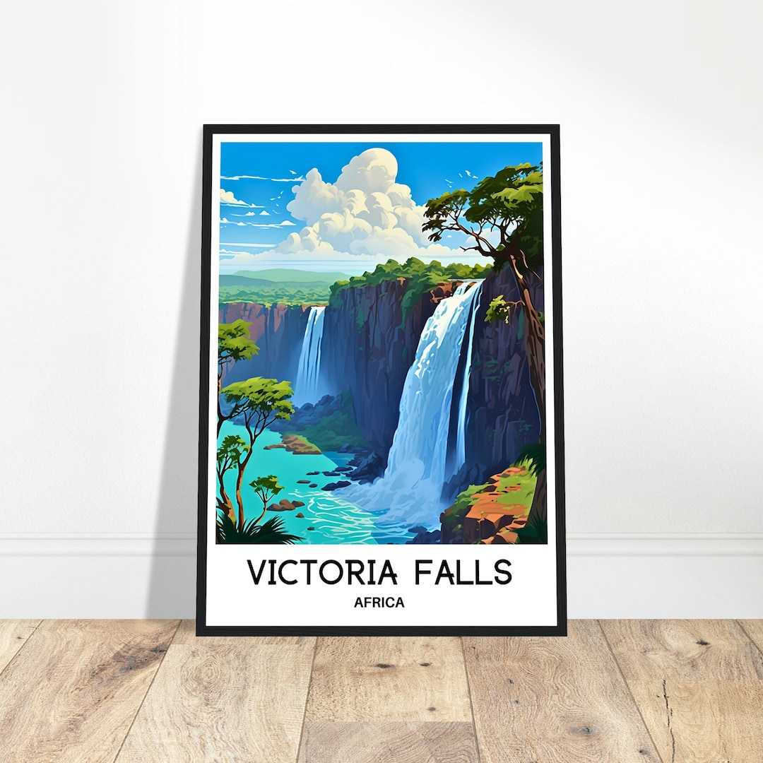Victoria Falls Travel Print Victoria Falls Poster African Art Print ...