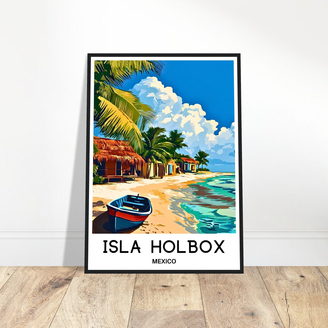 Isla Holbox Travel Print Isla Holbox Poster Mexican Art Print Mexico ...