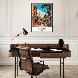 Kochi Travel Print Kochi Poster Indian Art Print India Lover Gift Wall ...