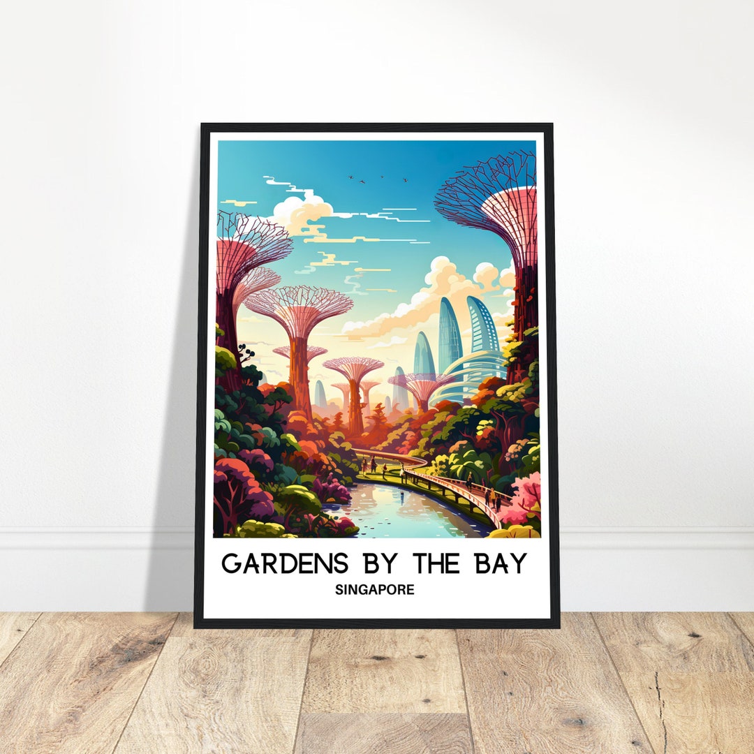 Gardens by the Bay Travel Print Gardens by the Bay Poster Asian Art ...