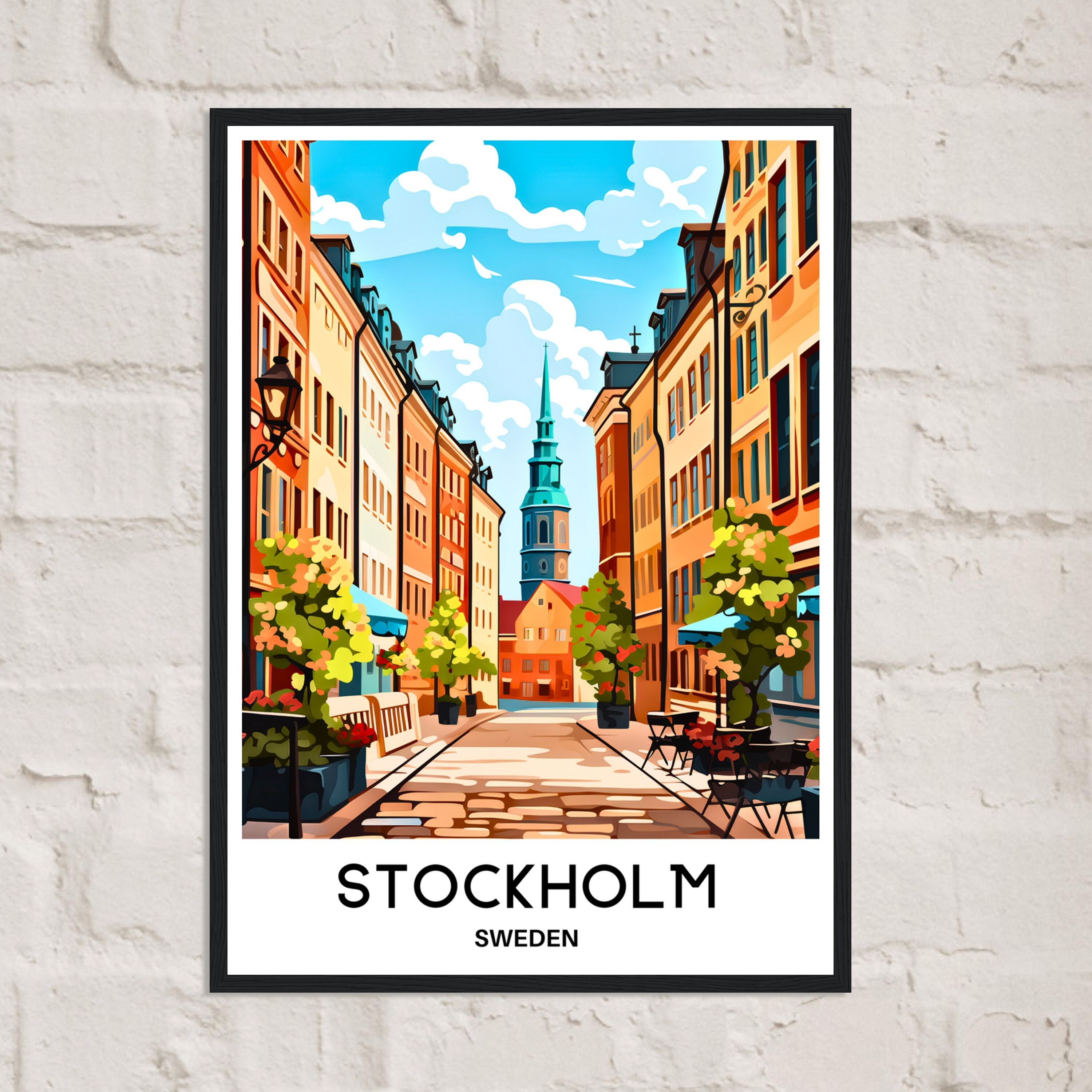 Stockholm Travel Print Stockholm Poster Swedish Art Print Sweden Lover ...