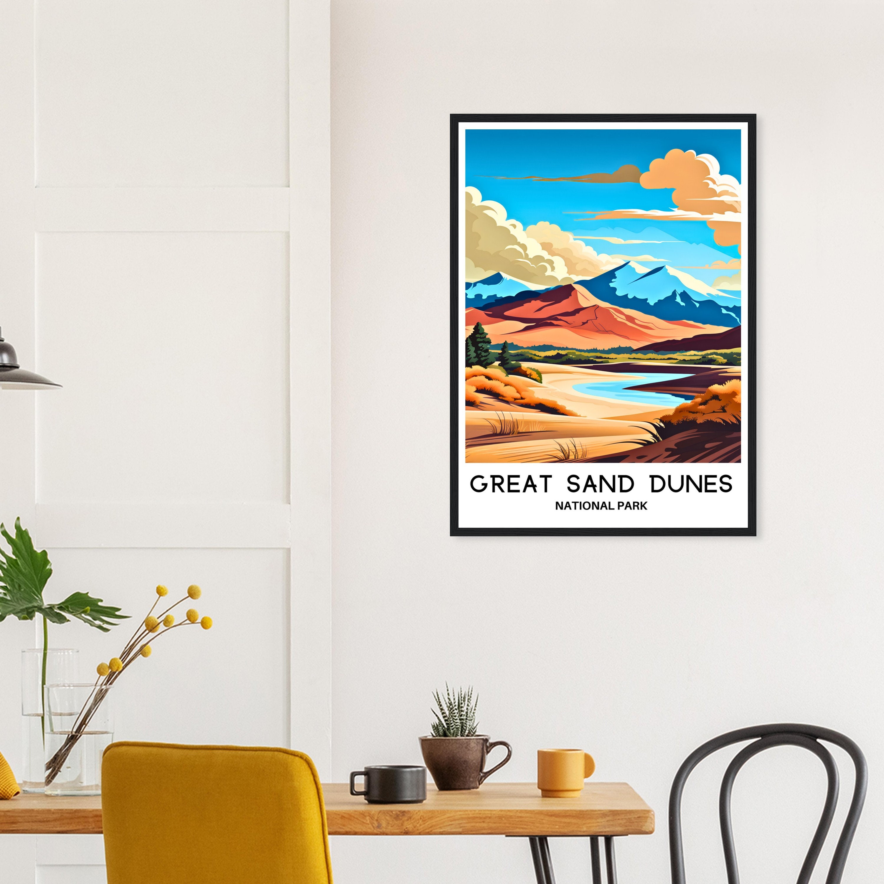 Great Sand Dunes National Park Travel Print Great Sand Dunes Poster ...