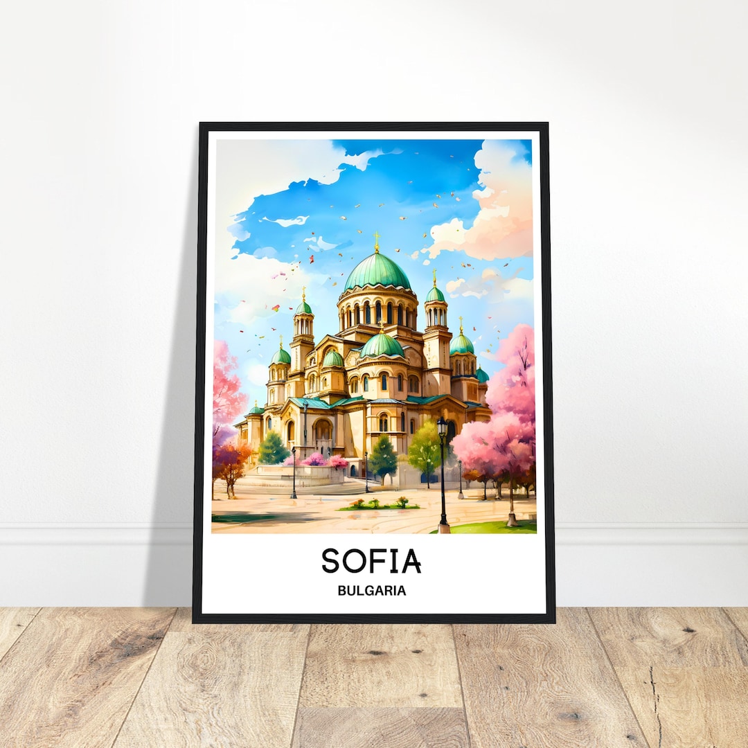Sofia Watercolor Print Sofia Travel Poster Bulgarian Art Print Bulgaria Lover Gift Sofia City ...