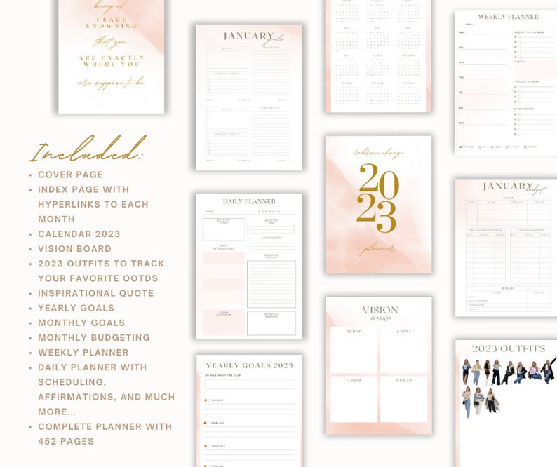 Planner Pro+ 2023 Goodnotes Compatible and Printable - the Motivational ...