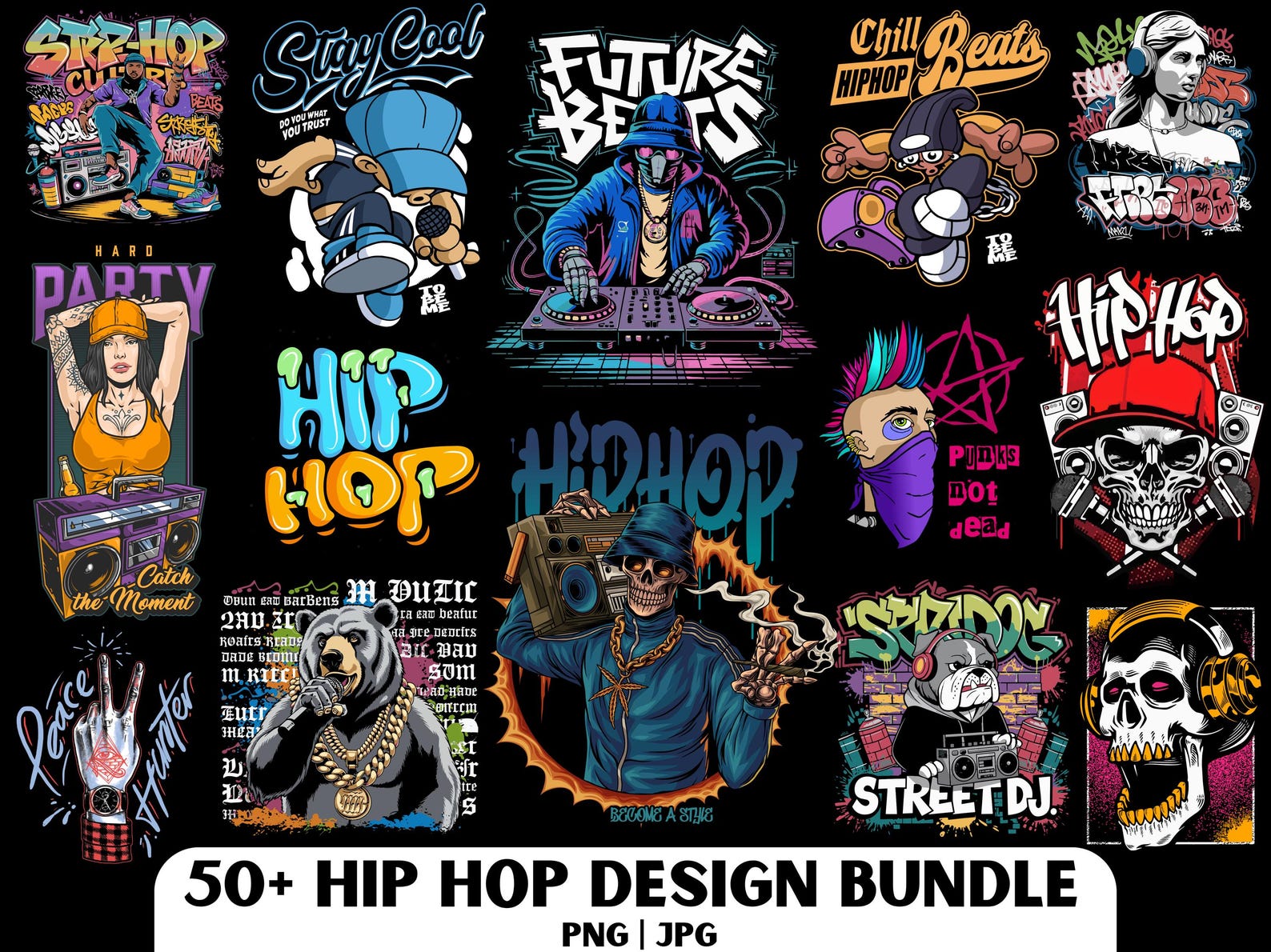 Hip Hop Rapper T-shirt Design, Rap Hip Hop PNG, Hip Hop Design, Rap ...