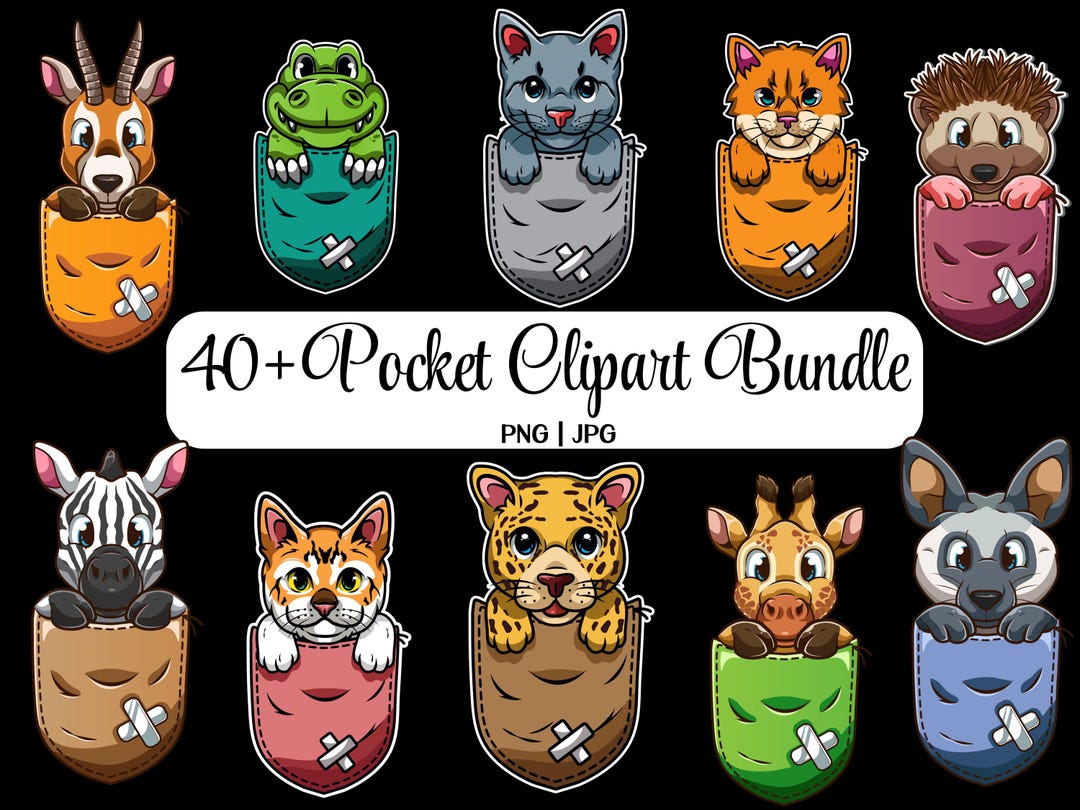 Pocket Animal Design, Pocket PNG, Cute Pocket Animal, Pocket T-shirt ...