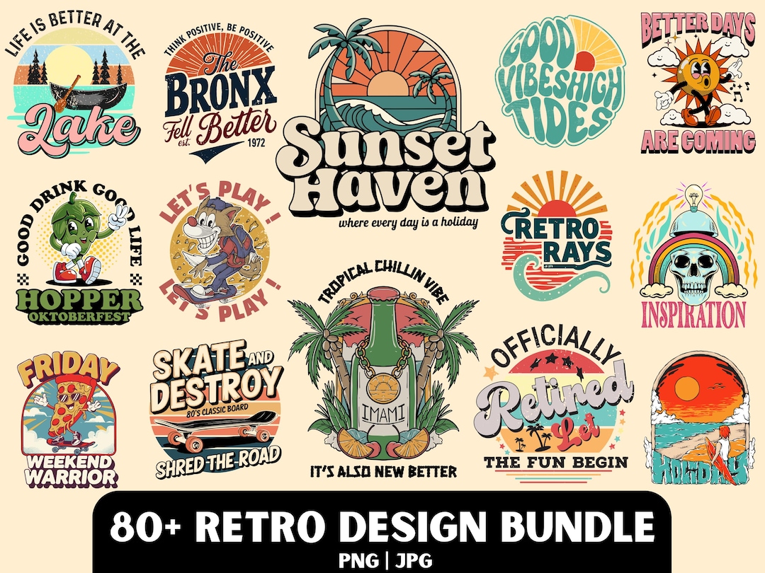 Retro T-shirt Design, Retro PNG, Shirt Design PNG, Vintage T-shirt ...