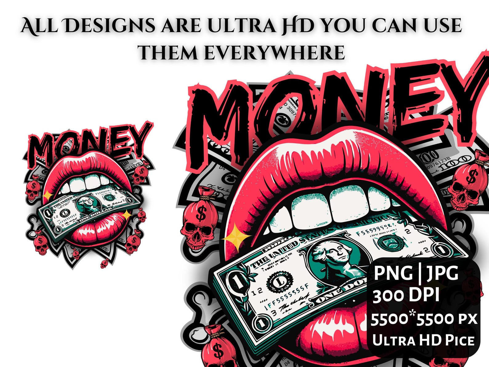 Money Streetwear Shirt Design: PNG and JPG File (digital Download) - Etsy