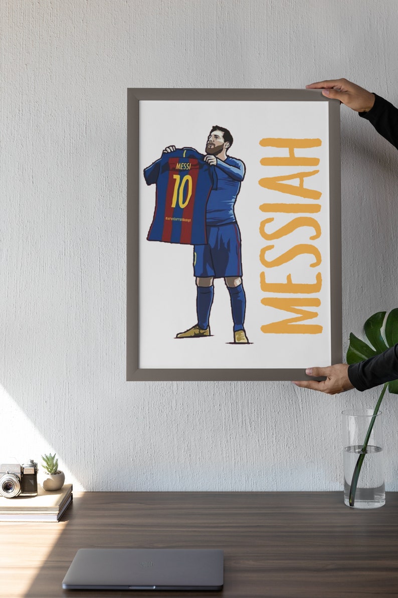 Messi Football T-shirt Design PNG and JPG File, Messi Football PNG ...