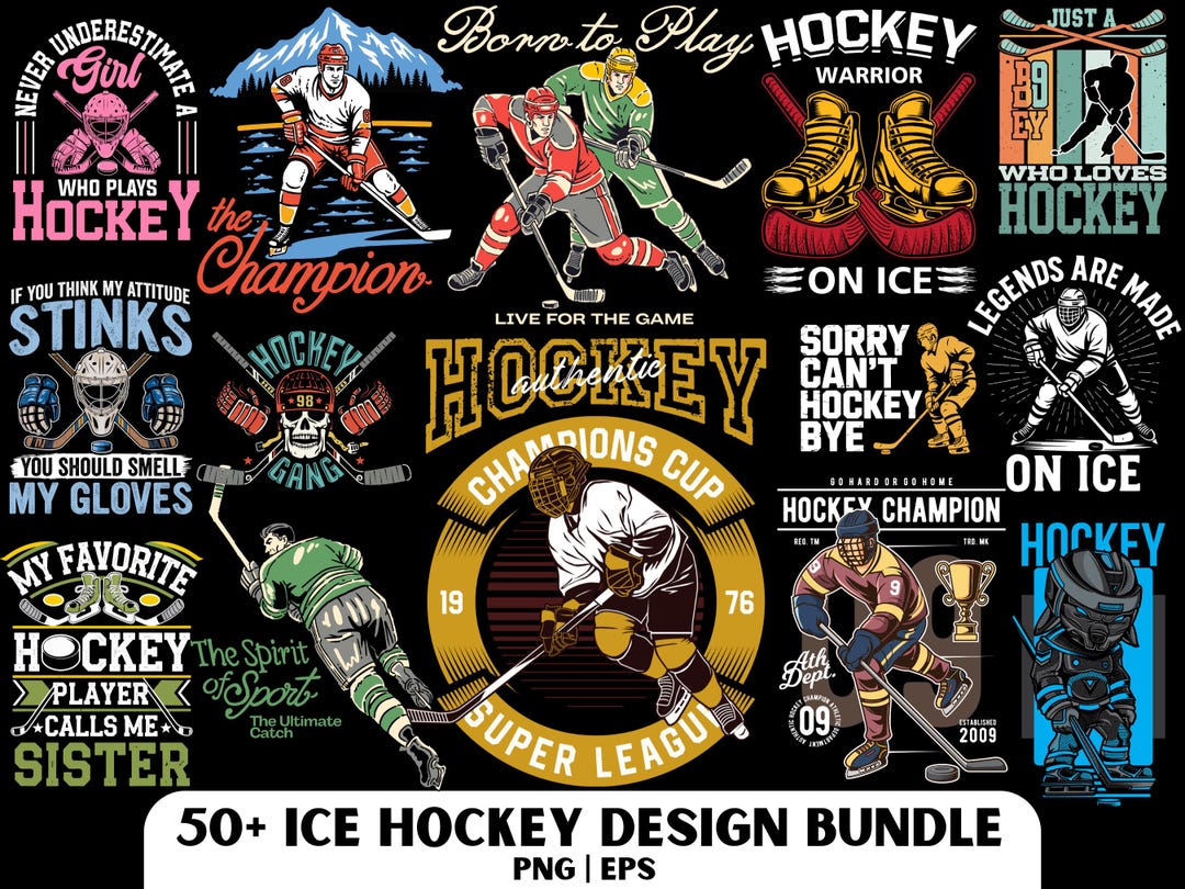 Ice Hockey Design: Hockey Lover PNG and JPG File (digital Download) - Etsy