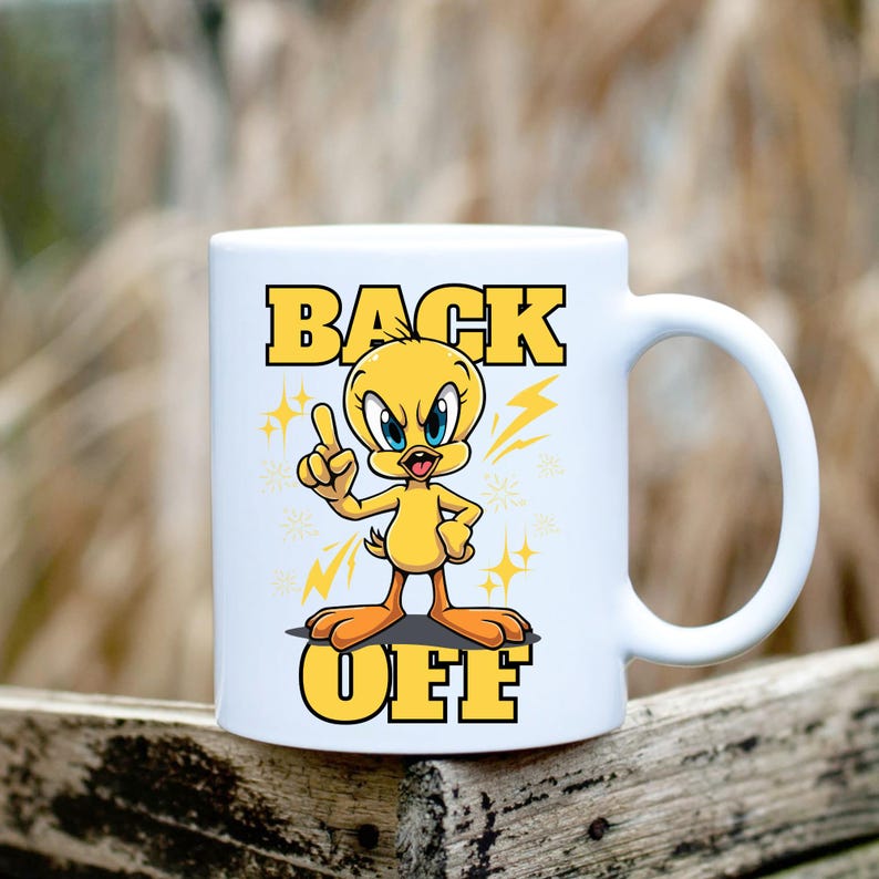 Tweety Bird Back Off: Looney Tunes Shirt Design PNG & JPG File (digital ...