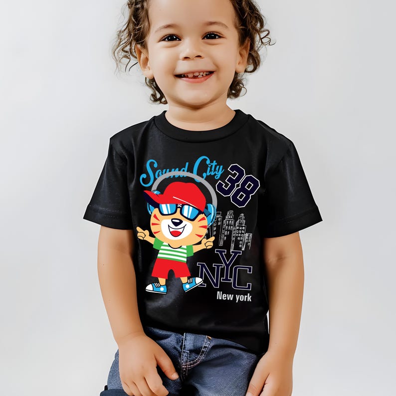 Kids Cartoon Design Bundle: 70 PNG Files for T-shirts (digital Download ...