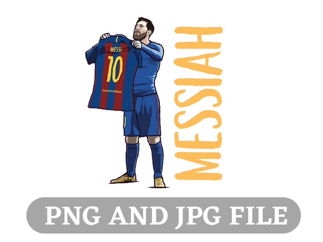 Messi Football T-shirt Design PNG and JPG File, Messi Football PNG ...