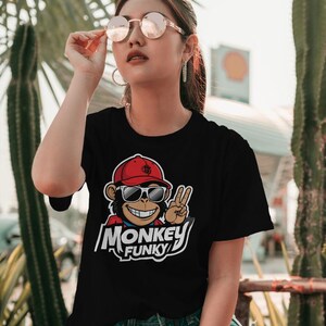 Monkey T-shirt Design Bundle, Cool Monkey PNG, Hip Hop Monkey PNG ...