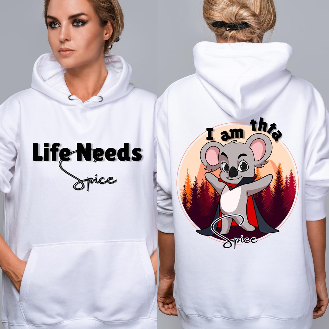Funny Hoodie Design, Front and Back PNG, Front Back Sweatshirt, Hoodie ...