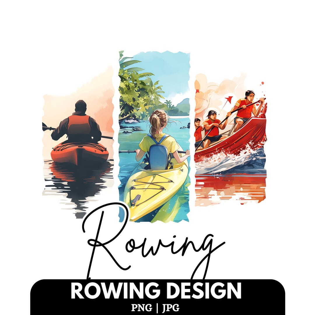 Rowing PNG, Rowing Shirt Design, Rowing Gifts, Water Sports PNG, Oars ...