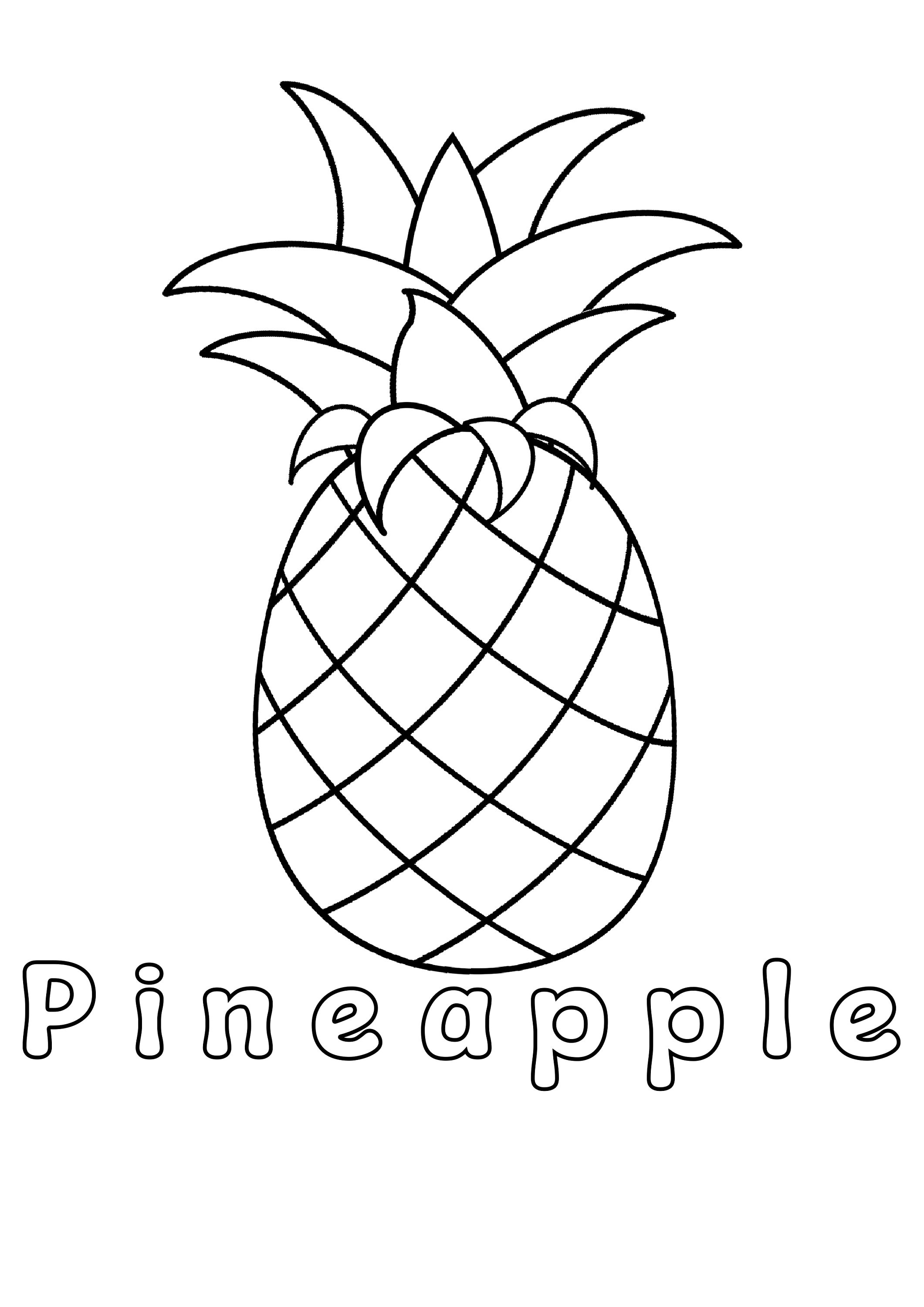 Easy Fruit Colouring Pages Colouring Sheets Kids Activity Print at Home ...