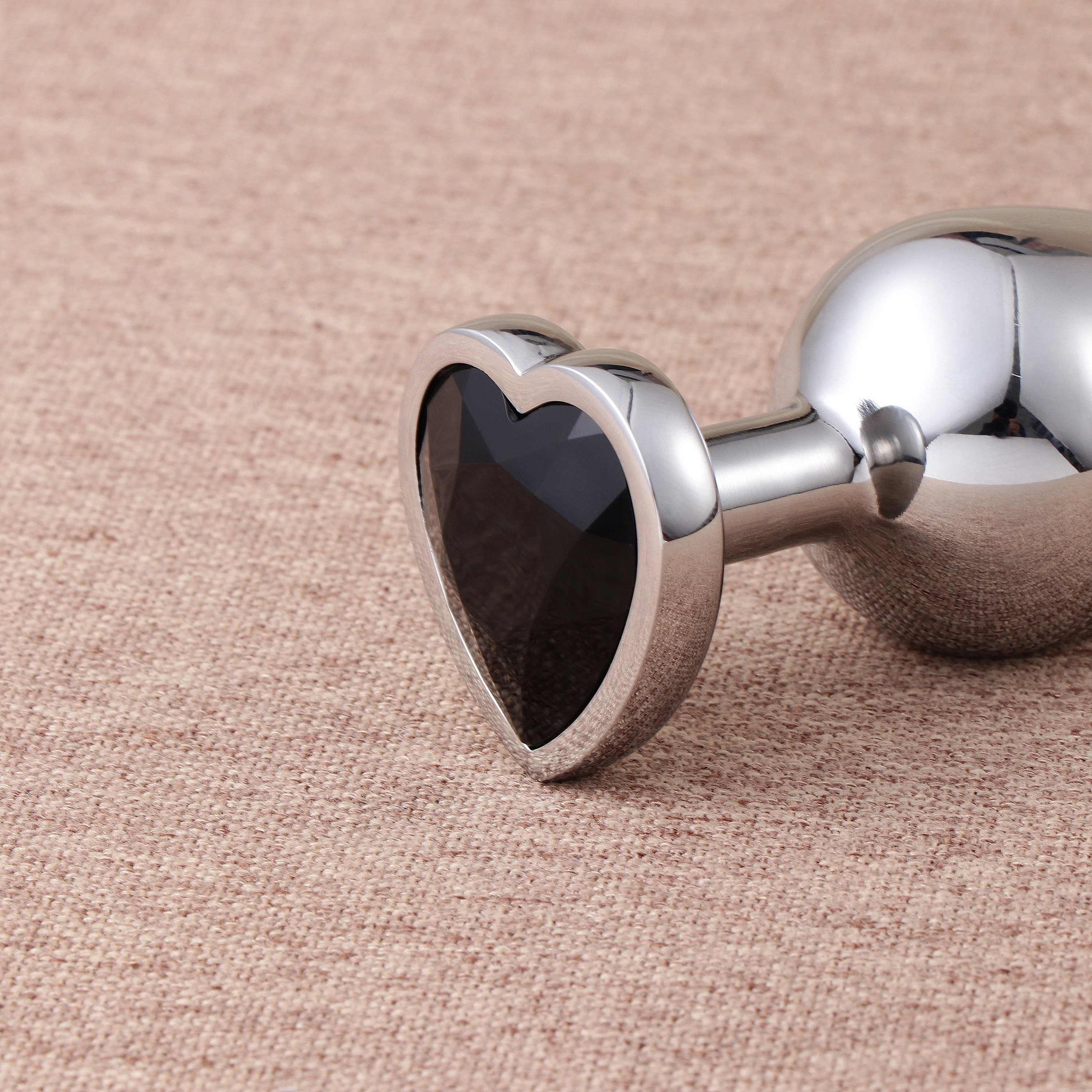 Custom Text Engraving Heart Butt Plug, Jeweled Stainless Steel Anal Plugs Woman, Personalized ...