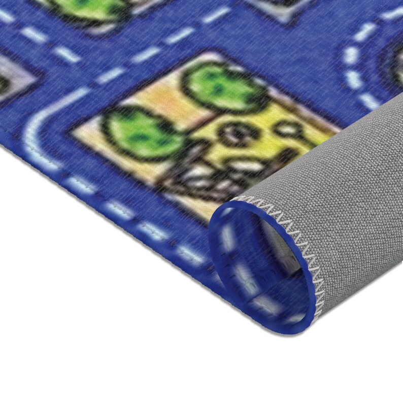 90'S Retro Roadmap Rugs for Kids- Vintage Inspired. Retro Road Map Rug ...