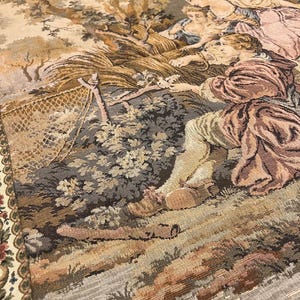 Antique Gobelin Tapestry Wall Hanging, Dining Room Tapestry, Heritage ...