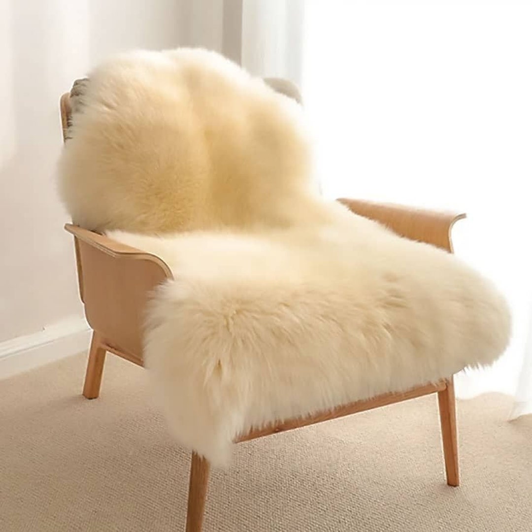 Genuine Sheepskin Rug Luxe Champagne Medical Sheepskin Rug Extra Large ...