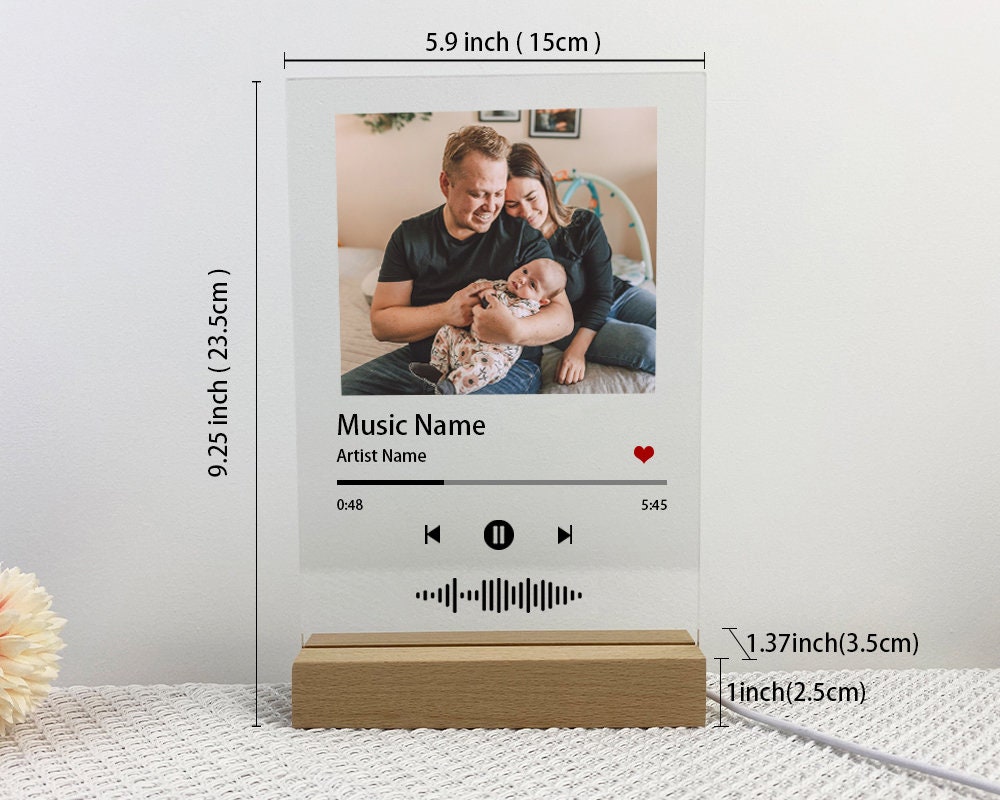 Custom Music Song Plaque Custom Couple Picture Plaque - Etsy