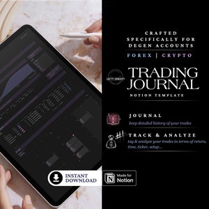 Basic Trading Journal | Notion Template | Forex Crypto | Analytics Dashboard | Trading Goal ...