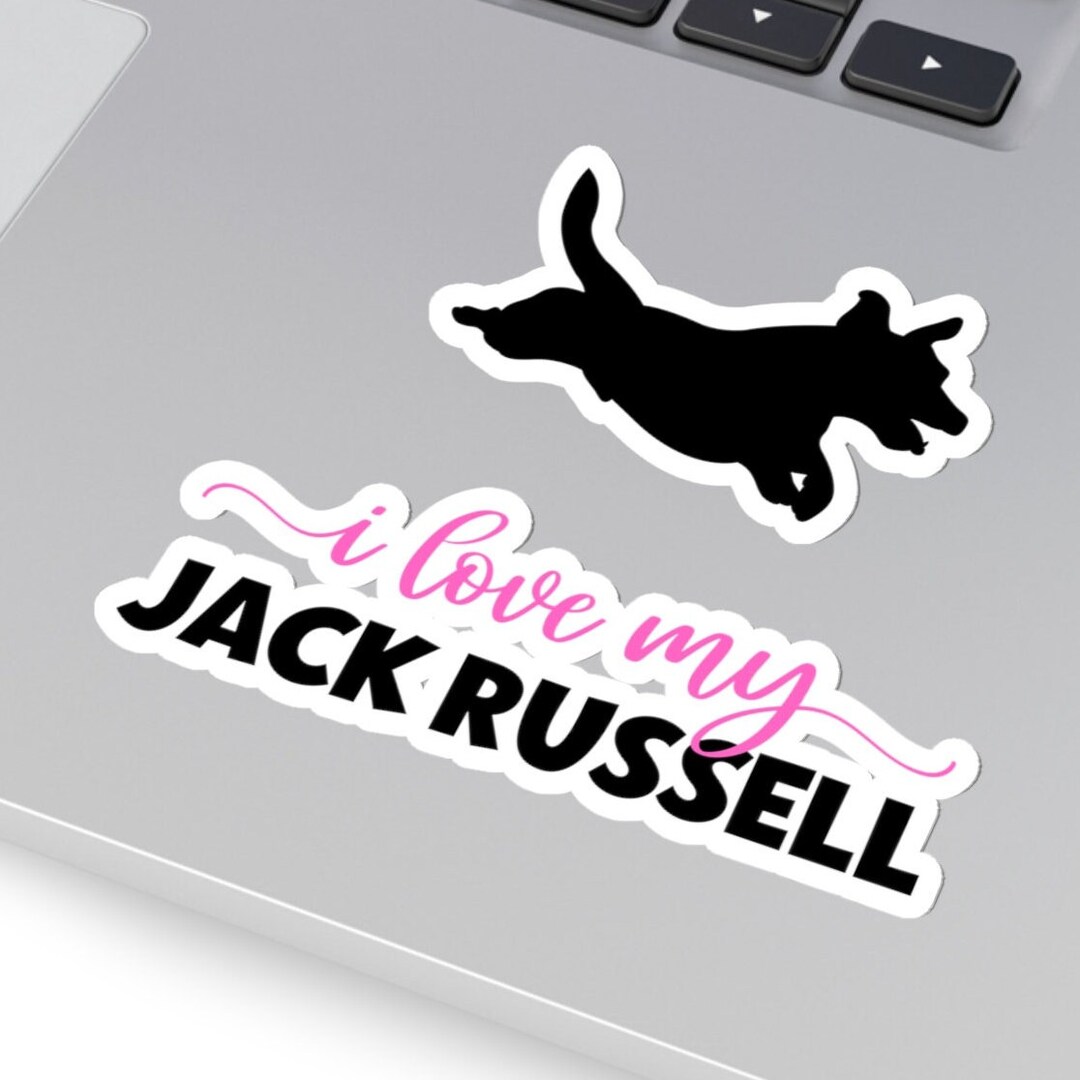 Jack Russell Sticker, I Love My Jack Russell, Jack Russell Car Vinyl ...