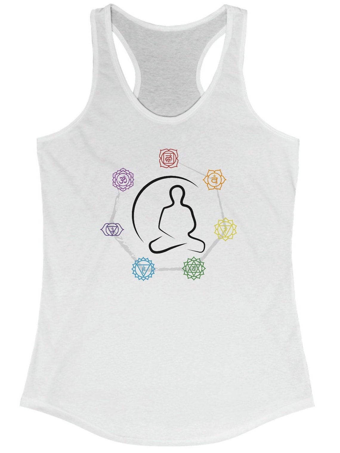 Seven Chakra Tank-top, Chakra Tank, Meditation Tank Tops, Chakra Gift ...