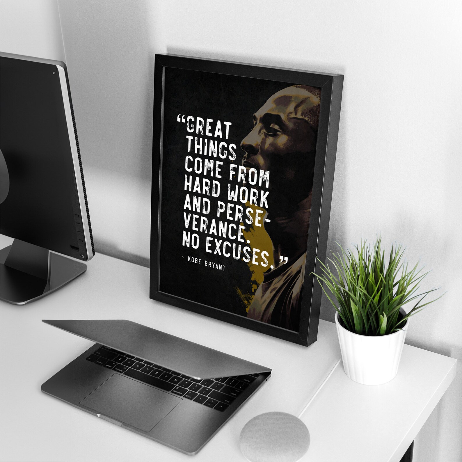 Kobe Bryant Inspirational Quote "great Things Come From Hard Work and ...