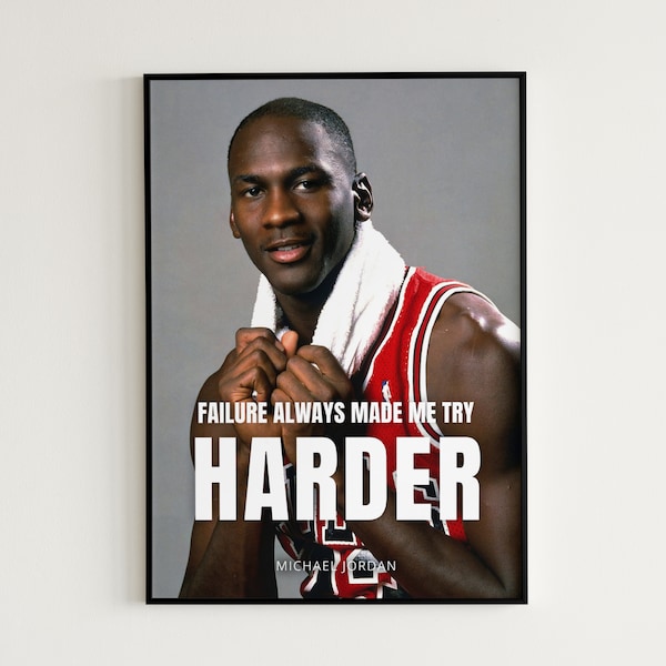 Michael Jordan Failure Poster - Etsy