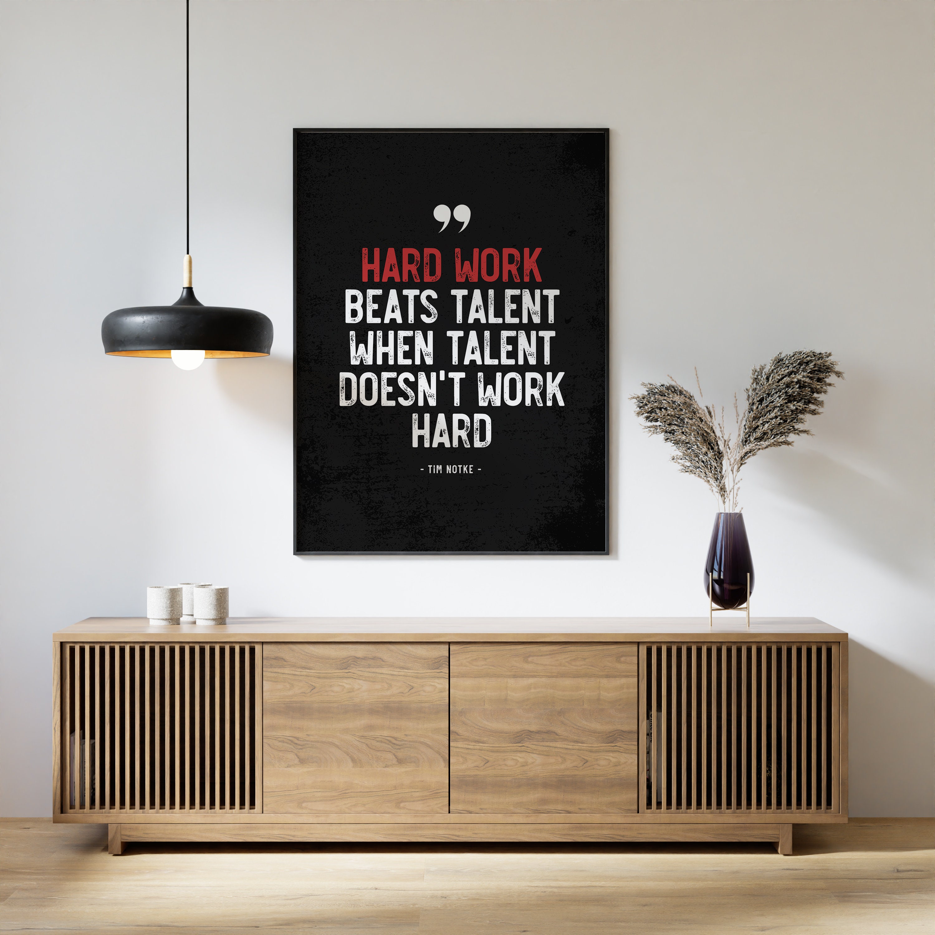 Hard Werken Motiverende Poster