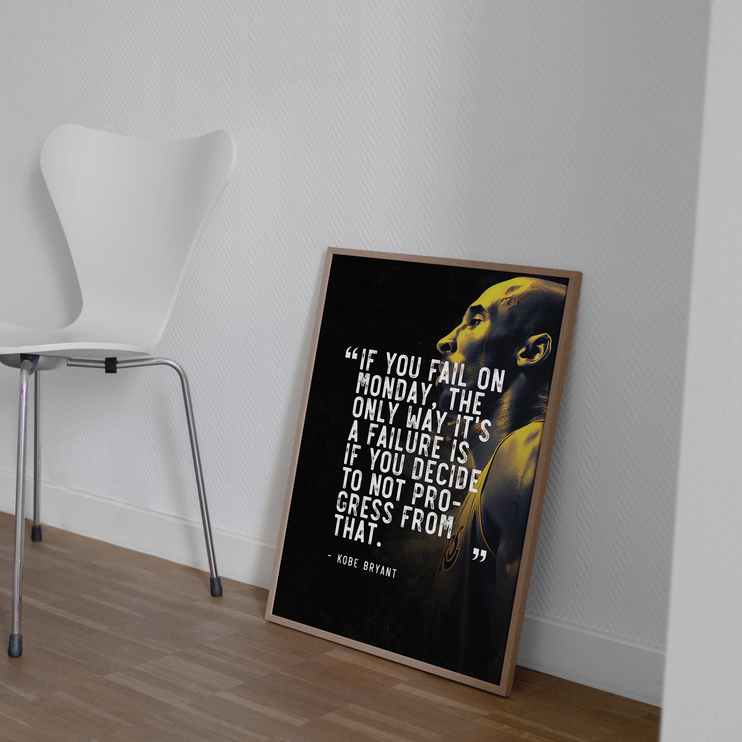 Kobe Bryant Poster Inspirational Quote NBA Wall Art NBA Legend - Etsy