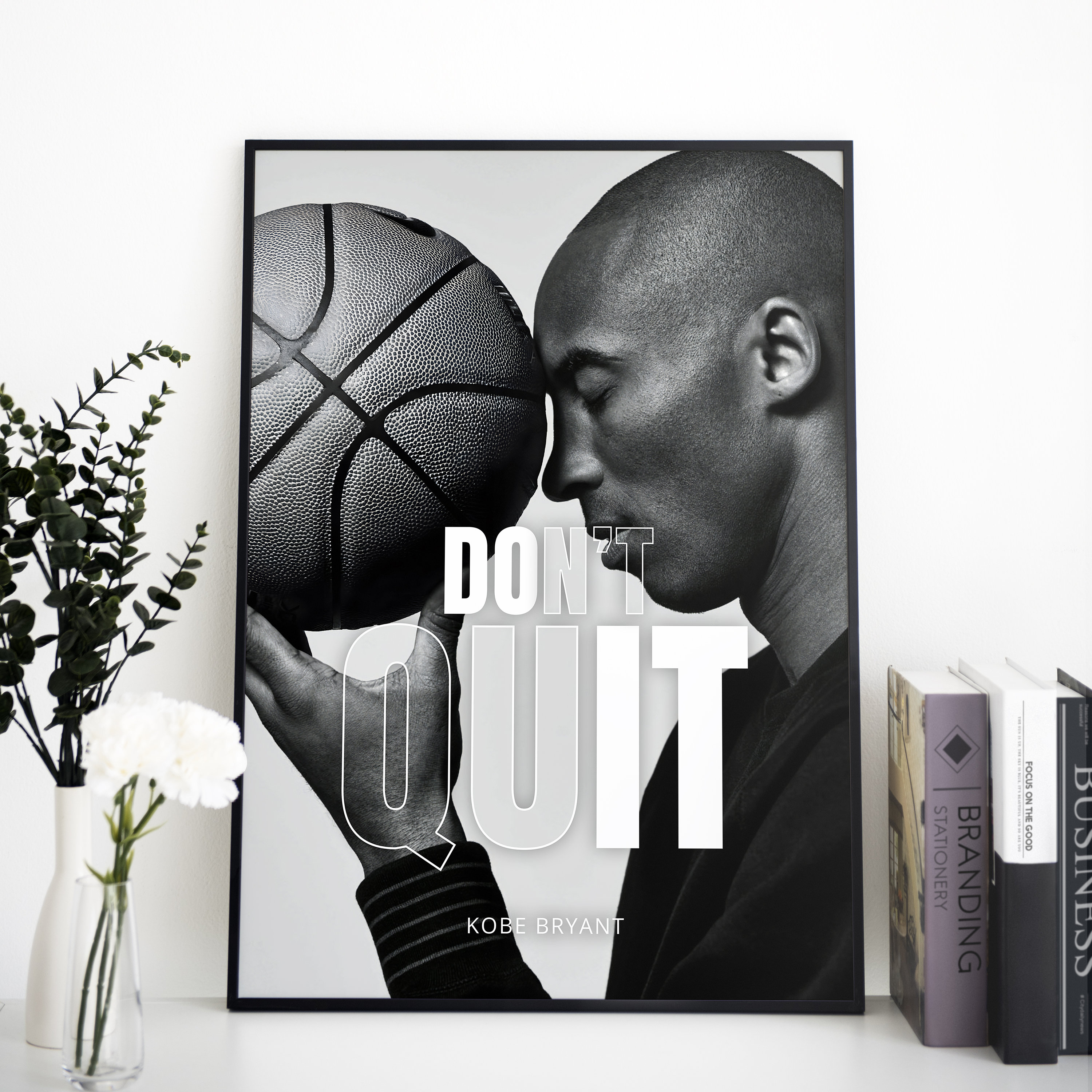 Kobe Bryant Poster, NBA Poster, Inspirational Quote, Do It, Basketball ...